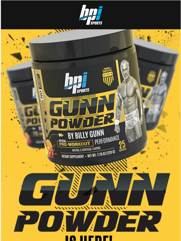 BPI Sports: JUST DROPPED: Gunn Powder is finally here! | Milled