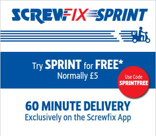 Screwfix: Try Our 60 Minute Sprint Delivery Service For FREE! | Milled