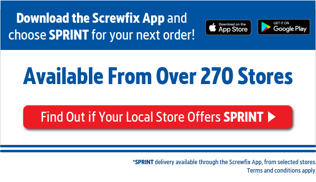 Screwfix: Try Our 60 Minute Sprint Delivery Service For FREE! | Milled