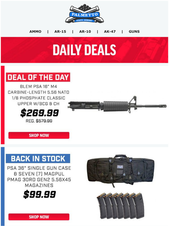 Palmetto State Armory: Mags and Bags Are Back! | PSA 36" Single Gun ...