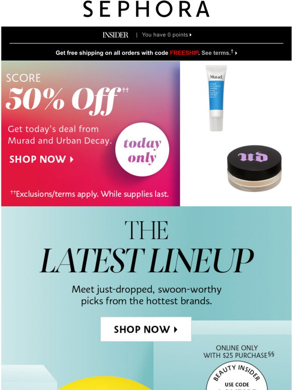 Sephora Email Newsletters: Shop Sales, Discounts, and Coupon Codes
