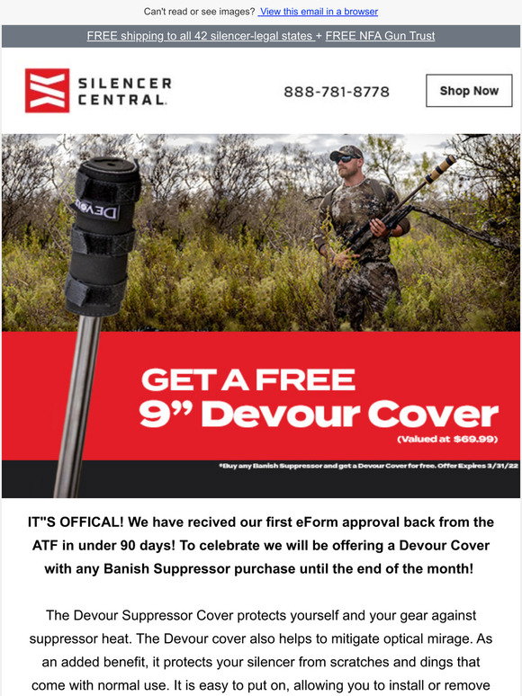 Silencer Central: Let's Celebrate! Get a Free Devour Cover With Any ...