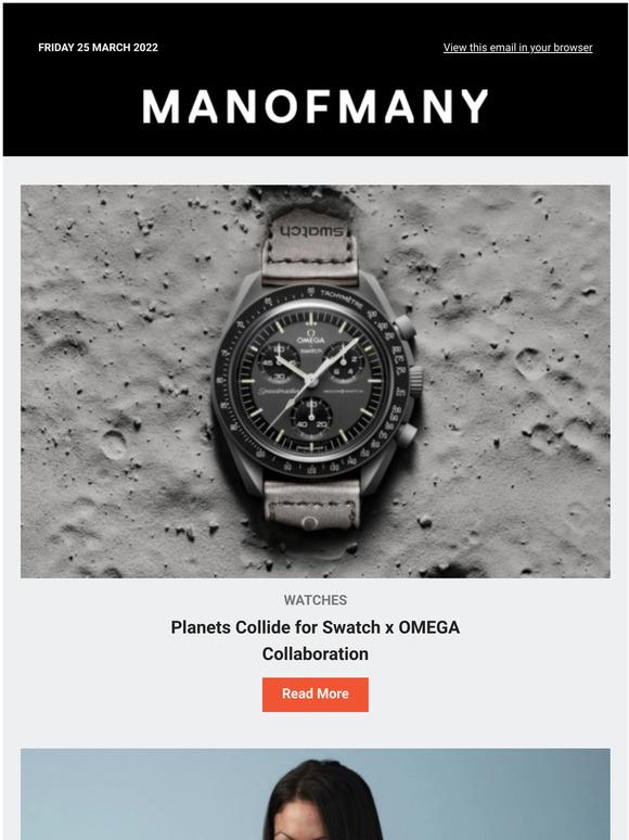 Man of Many: Planets Collide for Swatch x OMEGA Collaboration & more ...
