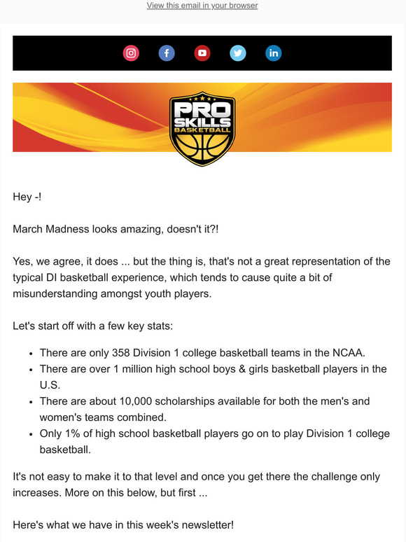 Pro Skills Basketball: The Truth About Playing D1 College Ball? | Milled