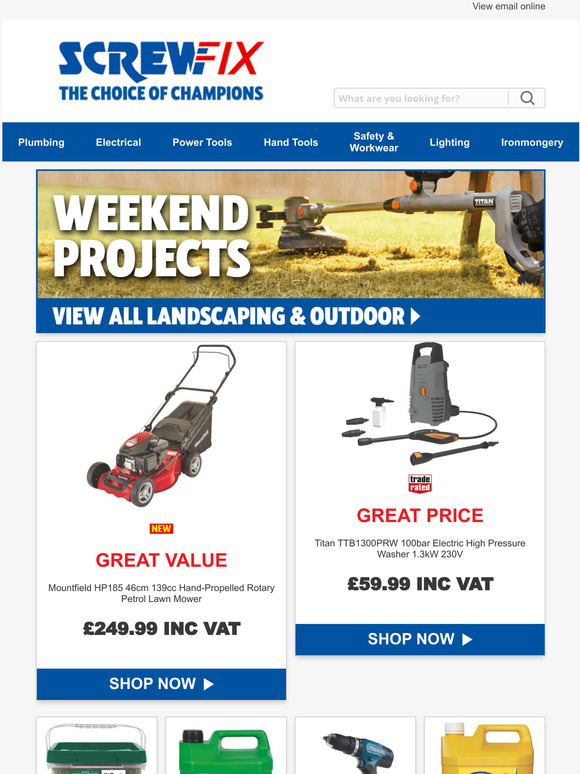 Screwfix: Got An Outdoor Project? | Milled