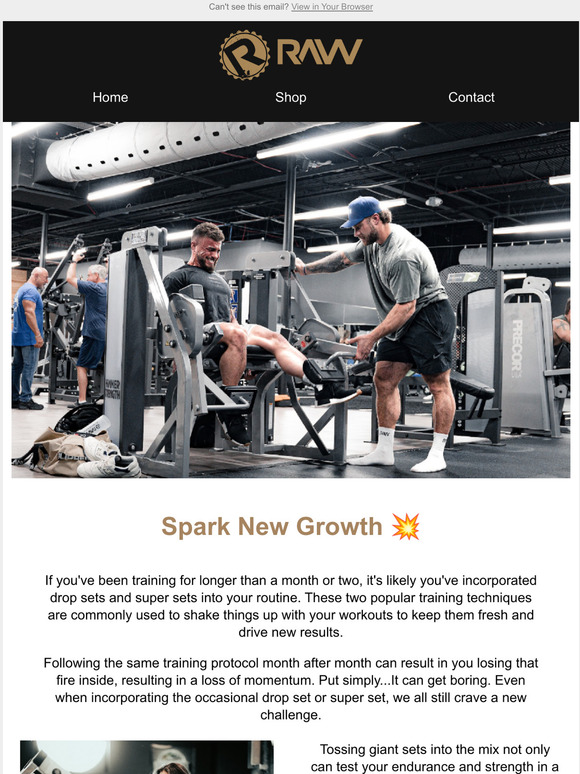 Raw Nutrition: Build More Muscle With GIANT Sets | Milled