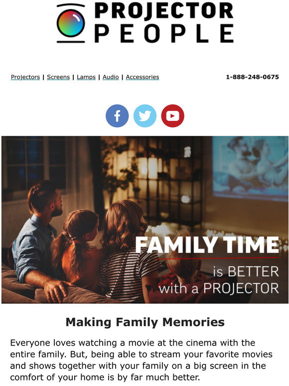 Projector People: Family Time is Better with a Projector | Milled