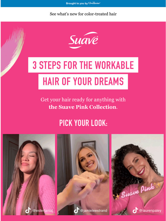 Simple: Discover your new 3-step hair routine with Suave | Milled