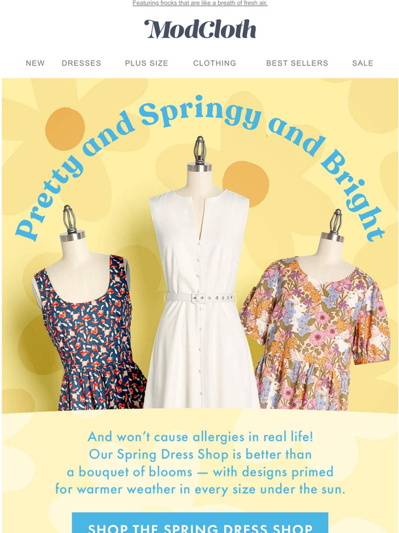 Modcloth: Spring has a dress code. | Milled