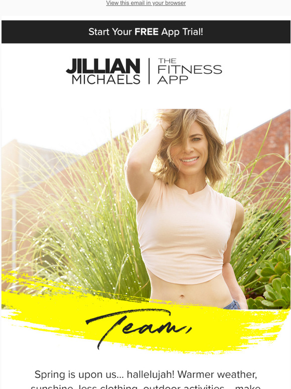Jillian Michaels: Announcing my Spring Glow Up Challenge | Milled