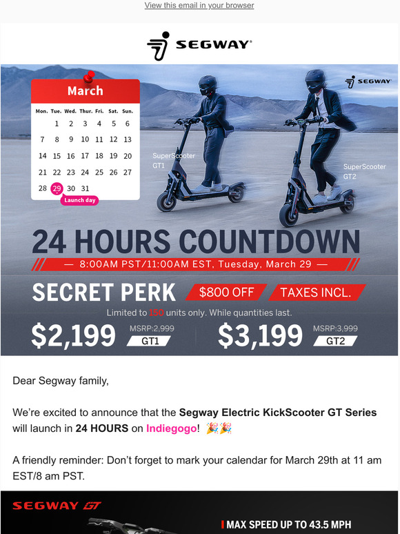 Segway: Its (Almost) Finally Here! - Segway SuperScooter GT Series | Milled