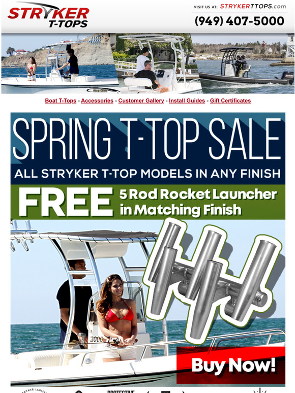 Stryker T-Tops: Spring Specials on Boat T-Tops! Shop Stryker Now ...