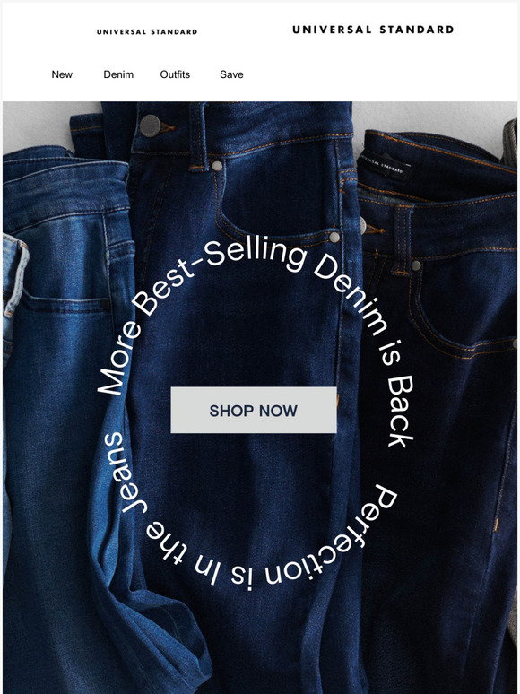 Universal Standard: More Best-Selling Denim Is Back! | Milled