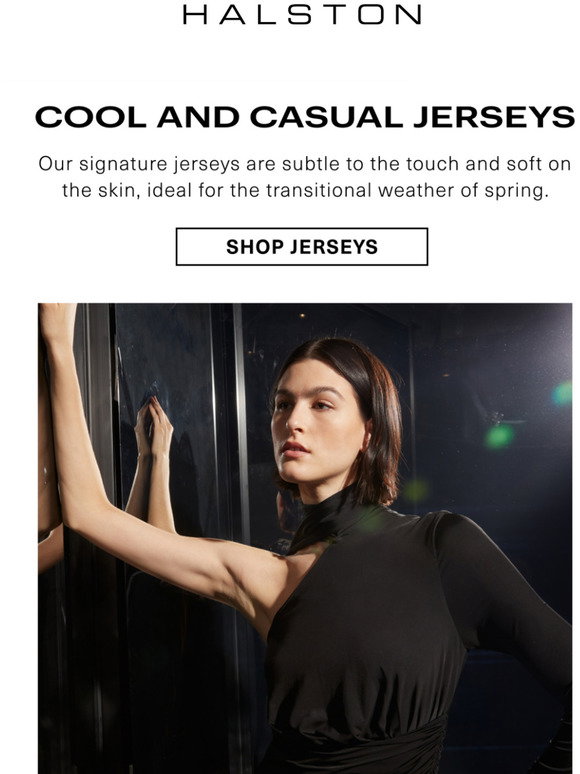 Halston: Signature Jersey + Halston Silhouettes = Iconic | Milled