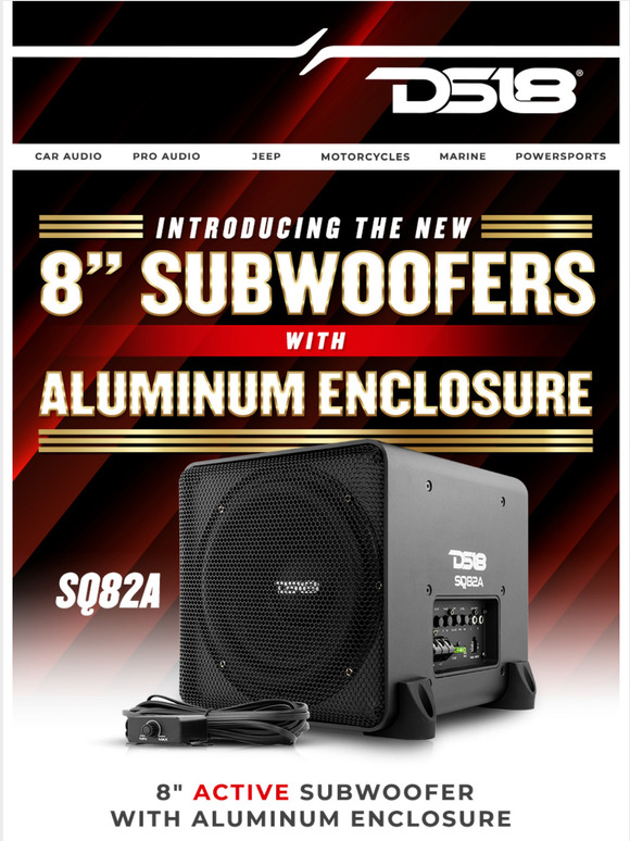 DS18: Introducing the New 8" Subwoofers with Aluminum Enslosure | Milled