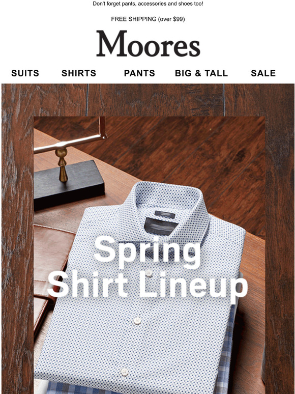 Moores Clothing: Show up fresh at your next event with a new shirt | Milled