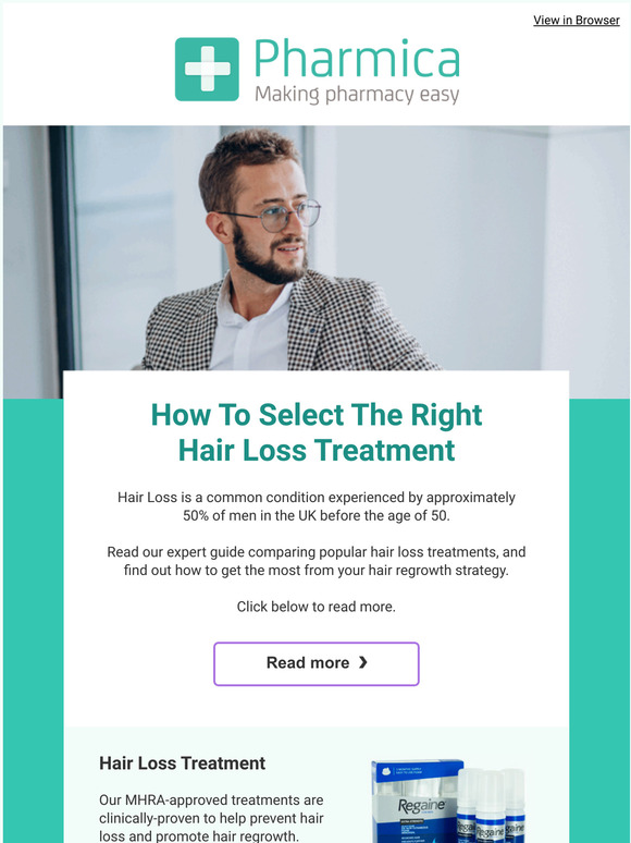 Pharmica: Your Guide To Hair Loss Treatments | Milled