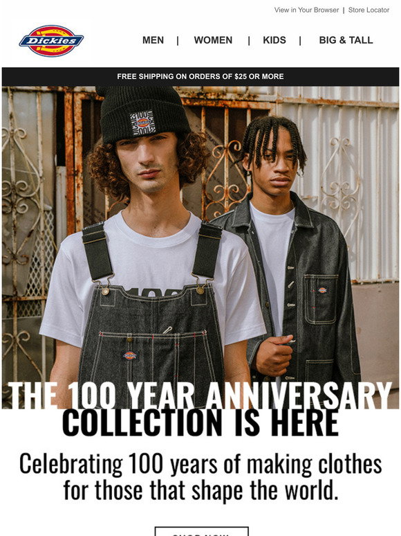 Dickies: The Dickies 100 Year Anniversary Collection | Milled