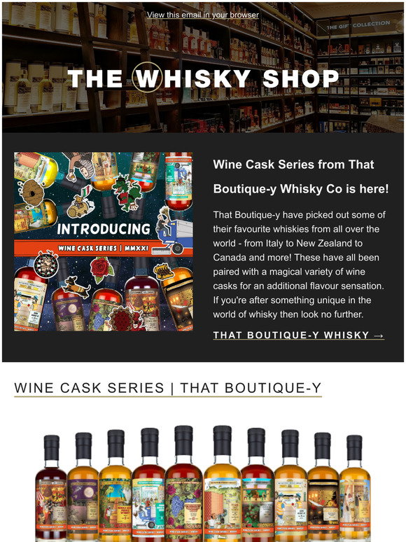 The Whisky Shop: That Boutique-y Wine Cask Series is here | Milled
