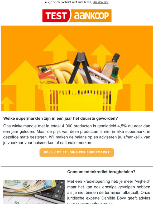 Test-Aankoop - BE(NL): Stijgende prijzen in de supermarkt, ons advies ...