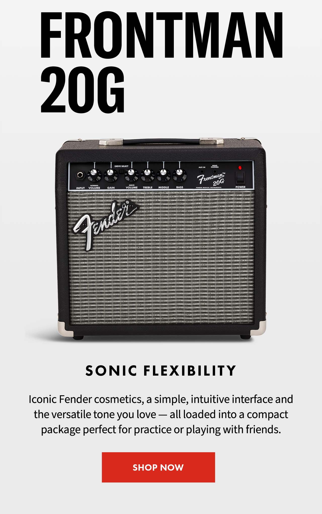 fender: Introducing the NEW Frontman 20G Amplifier | Milled