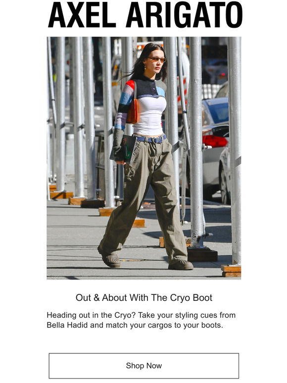 Axel Arigato: Bella Hadid + The Cryo Boot | Milled