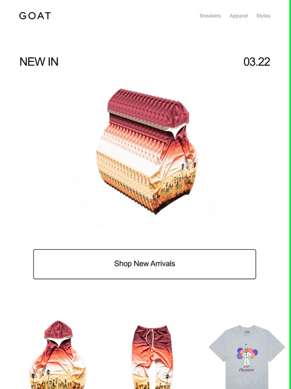 GOAT Email Newsletters: Shop Sales, Discounts, and Coupon Codes