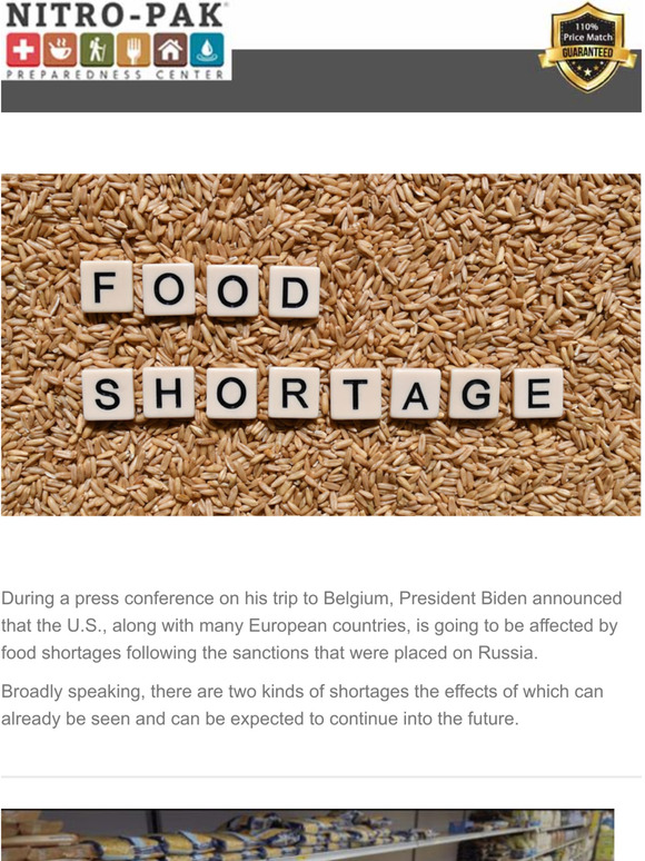 Nitro-Pak: Food Shortages Real or Fake? | Milled