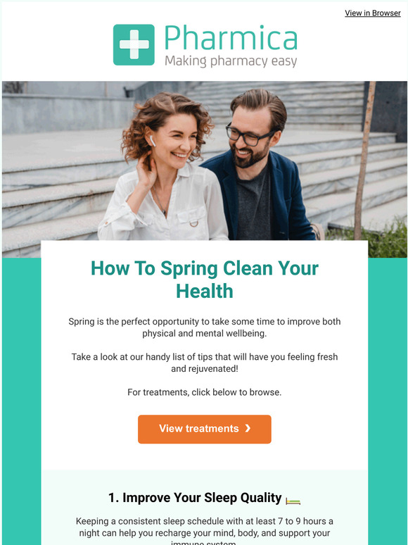 Pharmica: 5 Tips To Spring Clean Your Health | Milled