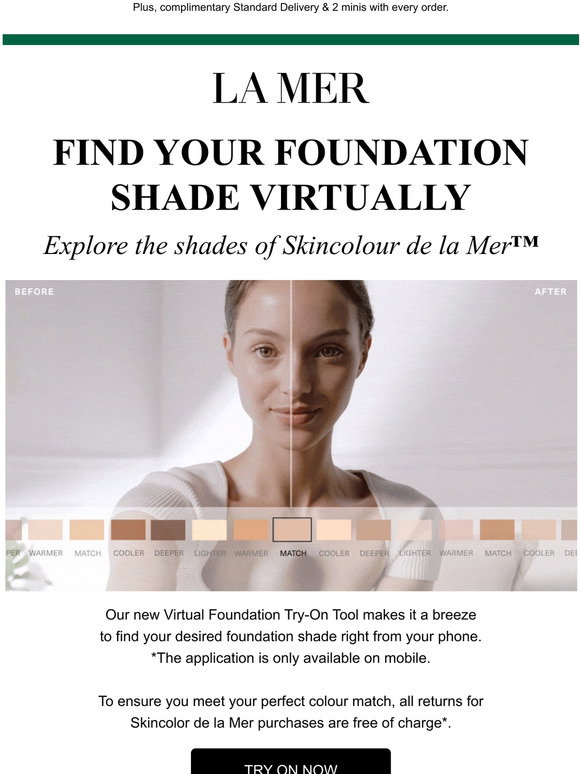 La Mer: The Perfect Match: Introducing the NEW Virtual Foundation Try ...