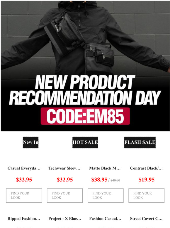 Techwearclub WW: New product recommendation day! CODE: EM85 | Milled