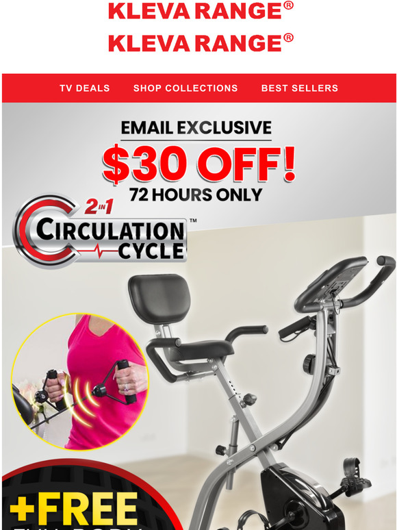 Kleva Range: Offer extended 48hrs left to get $50 OFF our Circulation ...