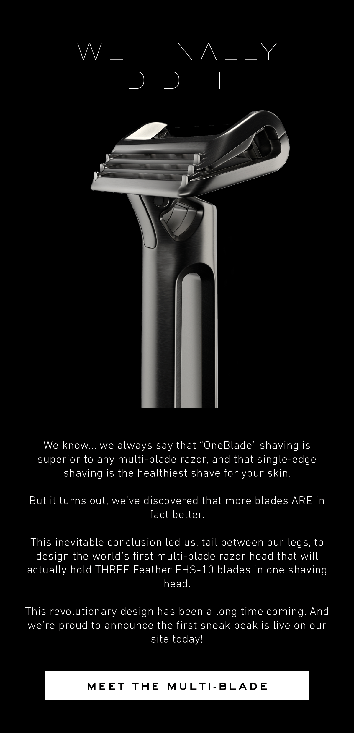 OneBlade: Introducing the Multi-Blade Razor Built to Last a Lifetime ...