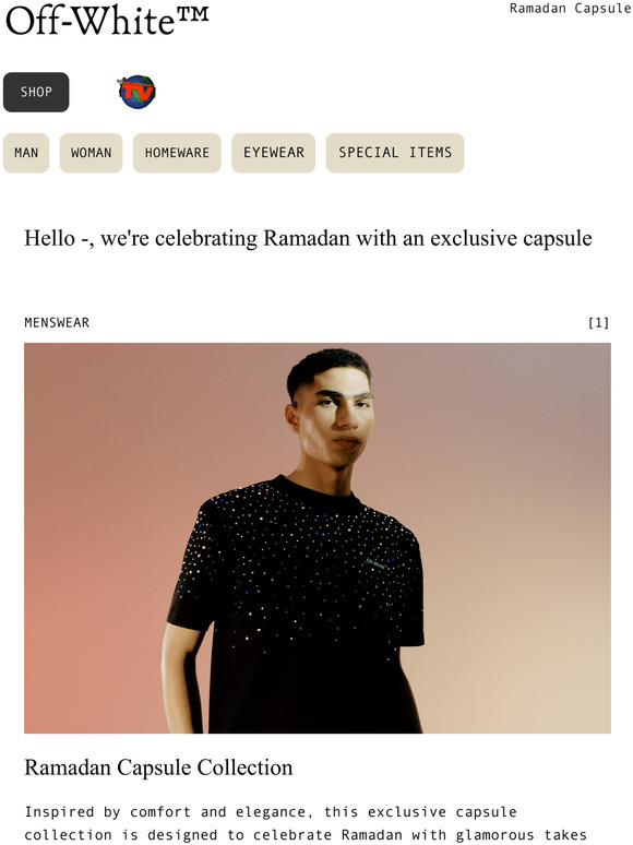 Off-white Italy: Off-White celebrates Ramadan | Milled