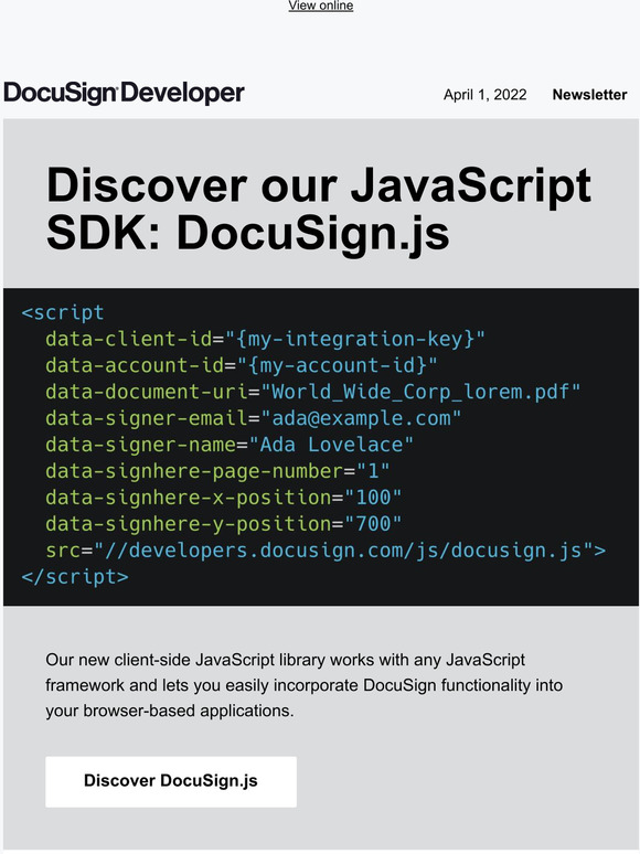DocuSign: Create low-code client-side DocuSign solutions! | Milled