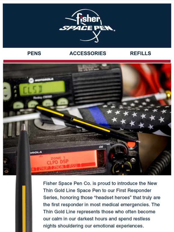Fisher Space Pen: Introducing The New 911 Dispatcher Thin Gold Line ...