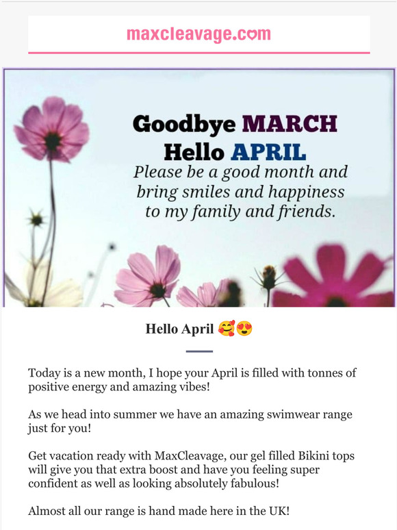 MaxCleavage.com: Welcome April | Milled