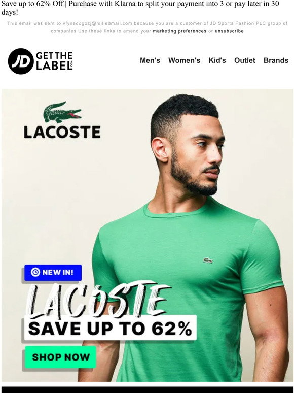 Get The Label: Our Biggest Lacoste Range Is Now Live | Milled