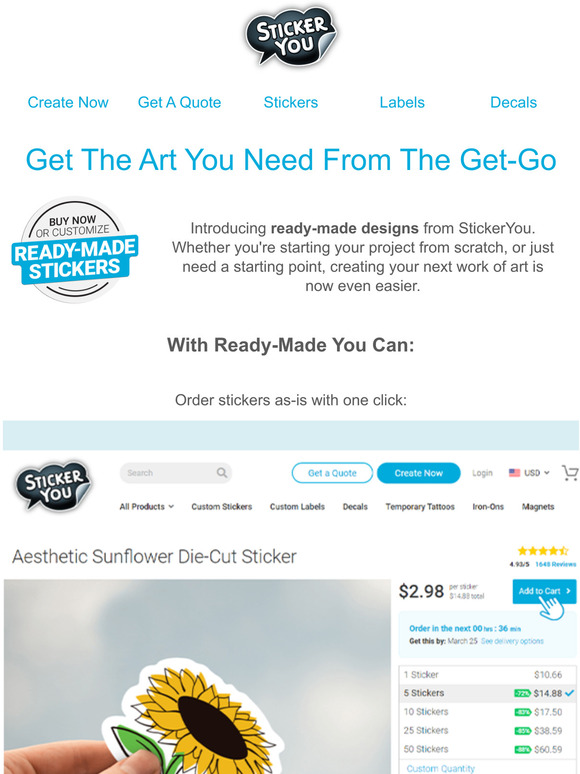 StickerYou: Available Now: Ready-Made Stickers -> | Milled