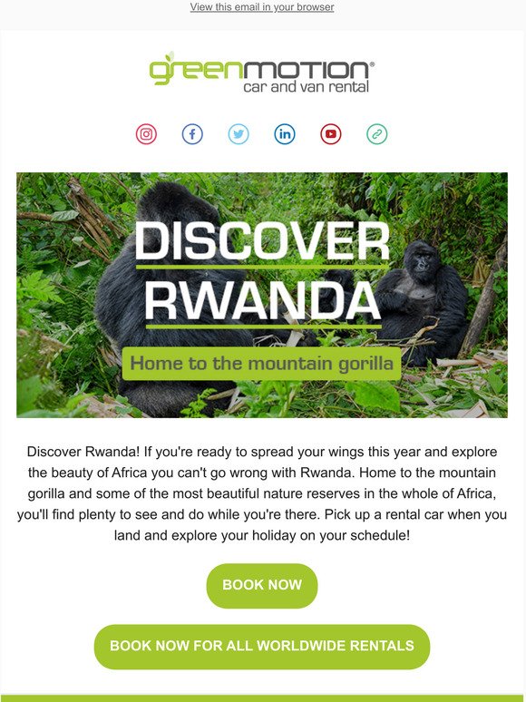 Green Motion: Discover Rwanda, home to the mountain gorilla | Milled