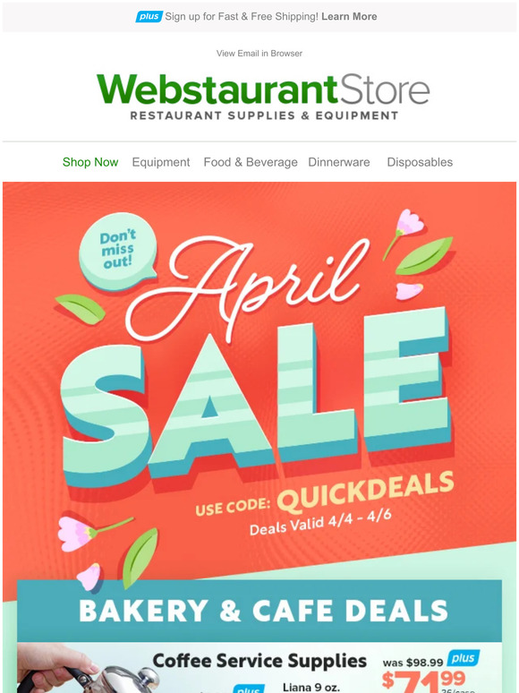 Webstaurant Store: These deals are ALMOST GONE. | Milled