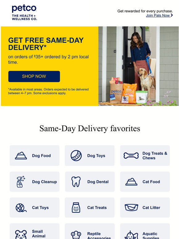 Petco: Your Petco order delivers FREE today! | Milled