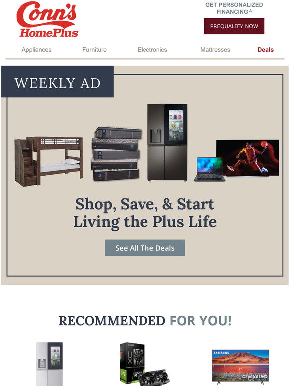 Conn's: Electronics + Appliances + Furniture | Milled