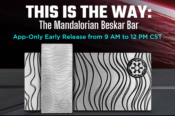 APMEX: Early access on the 2022 Star Wars: Mandalorian Beskar Bars ...