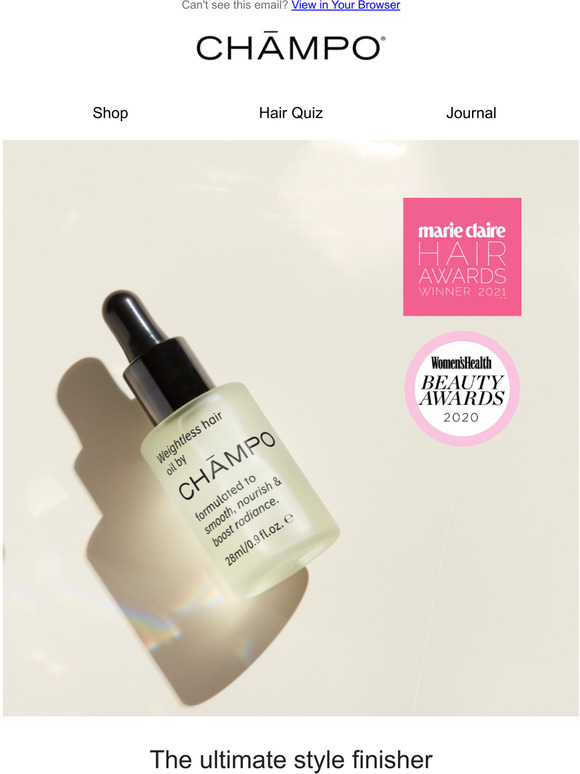 Champo: The ultimate style finisher every hair needs | Milled