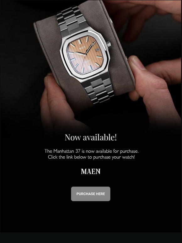 MAEN Watches: Manhattan 37 - Now available! | Milled