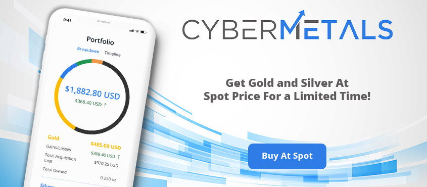 jm bullion: Introducing CyberMetals Gold and Silver at Spot + $10 in ...