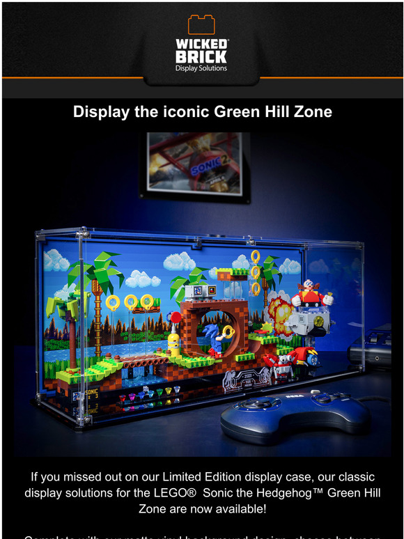 Wicked Brick: Display cases for LEGO Sonic - Greenhill Zone | Milled
