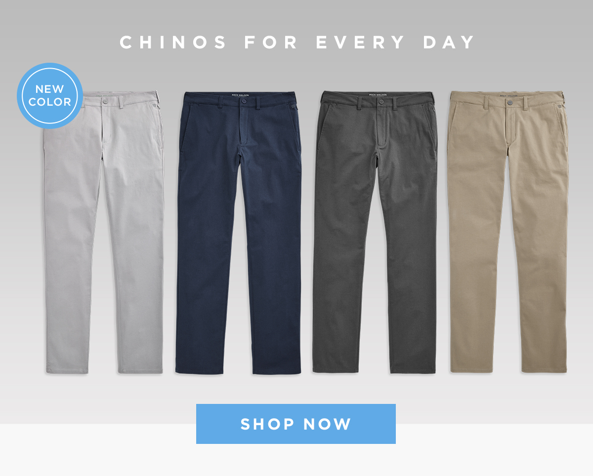 Mack Weldon: New color drop: Maverick Tech Chino. | Milled