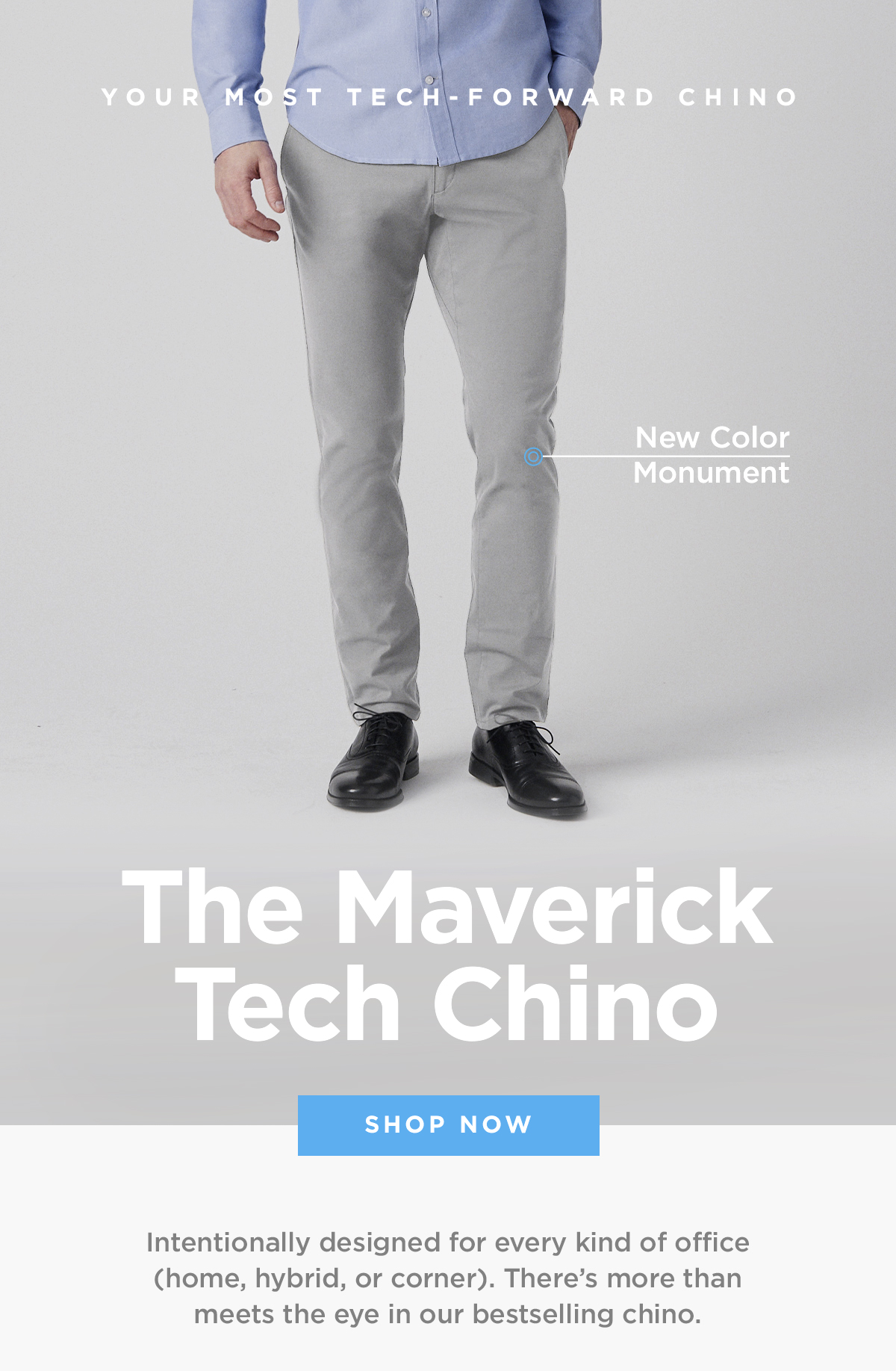 Mack Weldon: New color drop: Maverick Tech Chino. | Milled